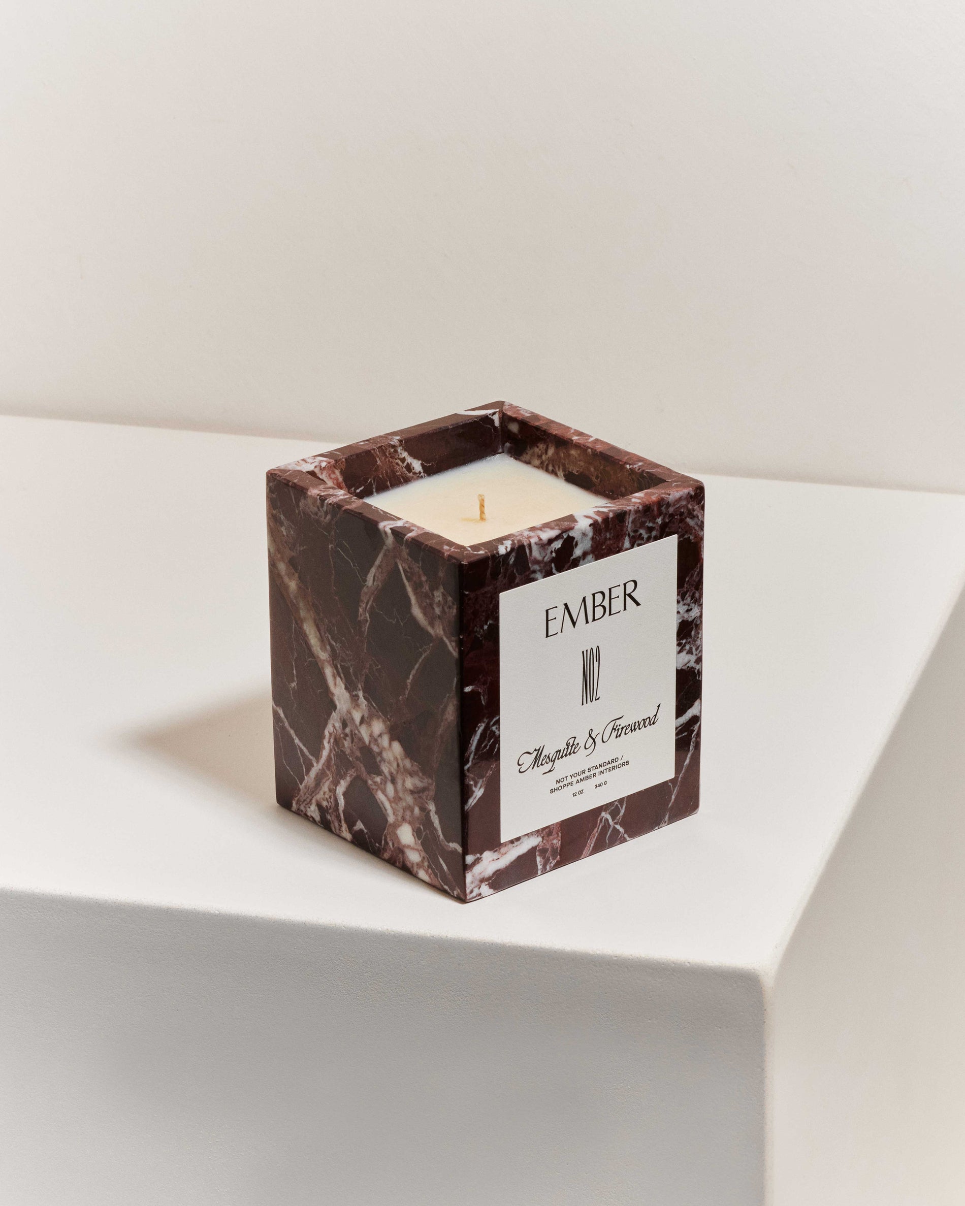 Ember Candle: Hand-Poured Luxury in Rosso Levanto Marble | Non-Toxic